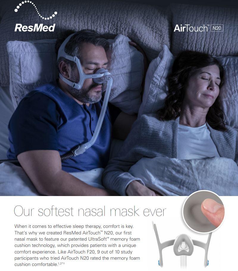 ResMed AirTouch N20 Memory Foam Nasal | Mask